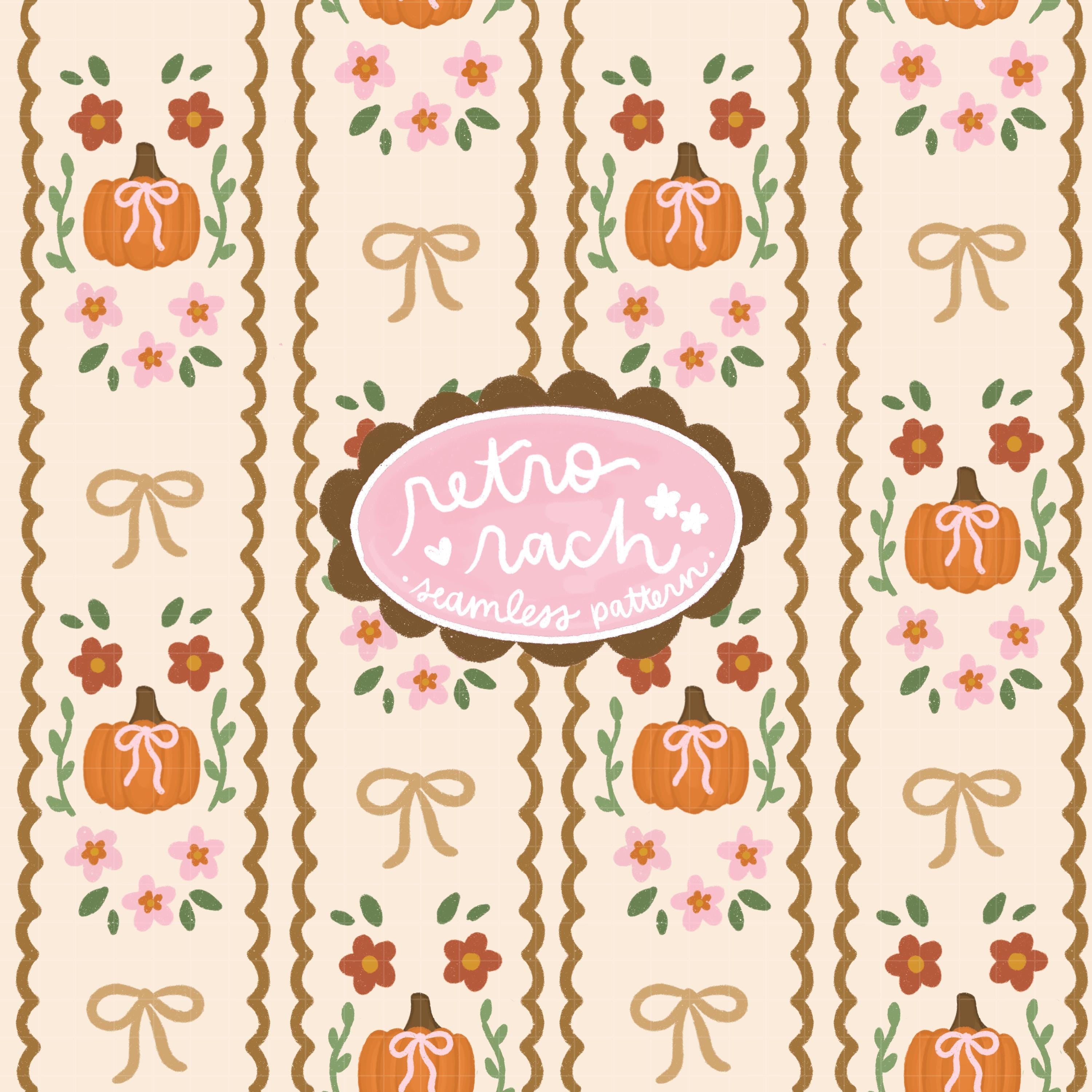 Coquette Fall Seamless Pattern – Retro Rach