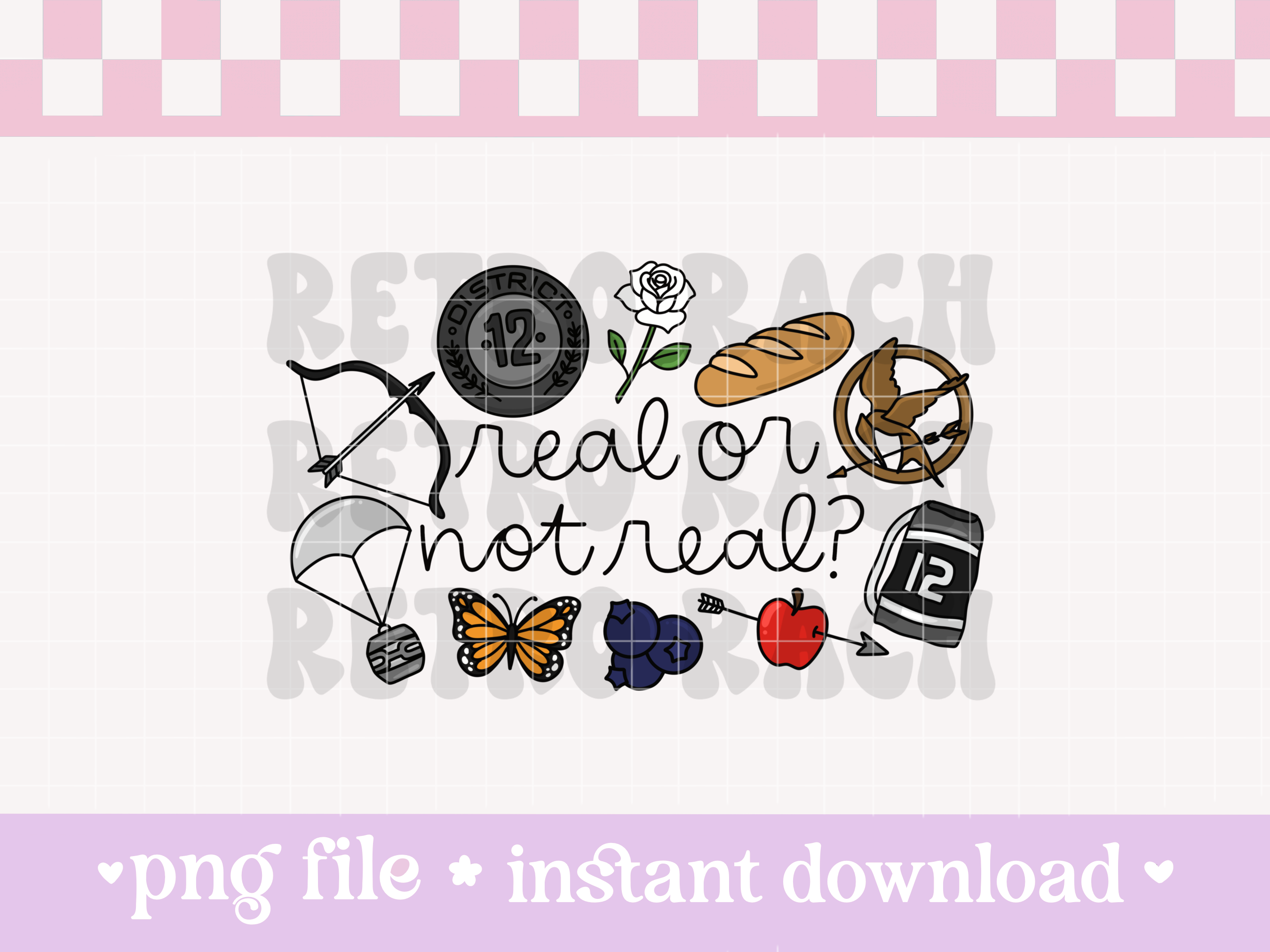 Real or Not Real PNG File – Retro Rach