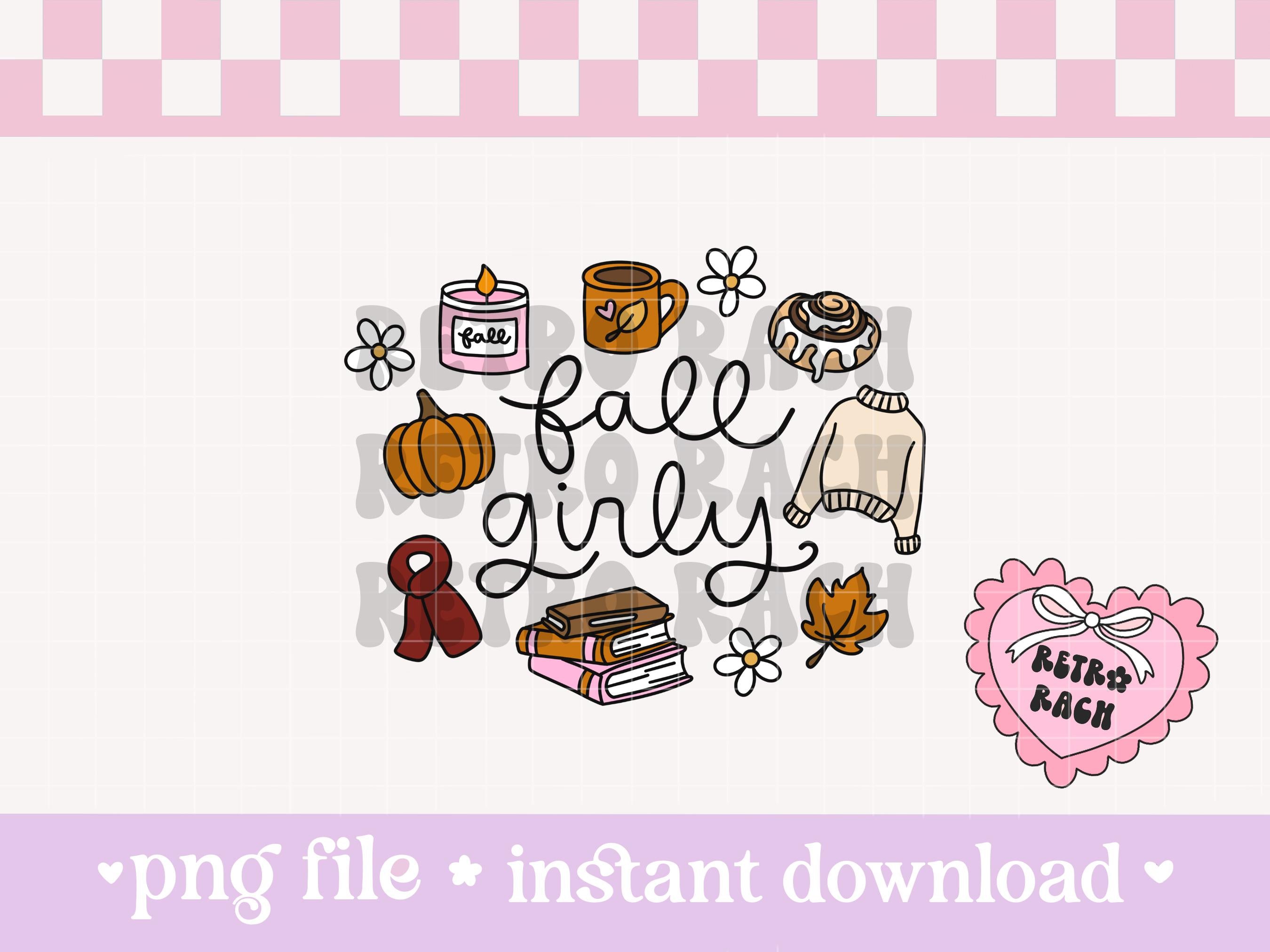 Fall Girly PNG file – Retro Rach